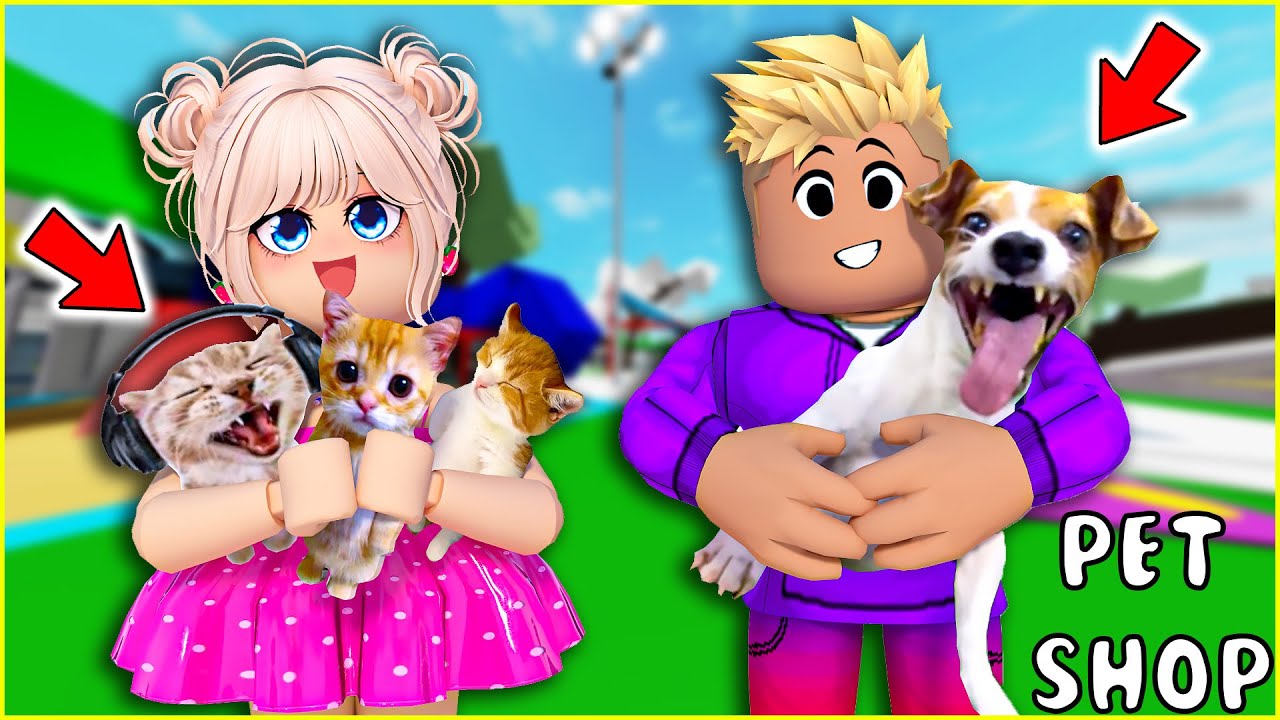 BROOKHAVEN'A PET SHOP AÇTIK TÜM YAVRU HAYVANLAR GELDİ 😍 | ROBLOX ...