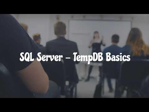 SQL Server TempDB Basics - YouTube