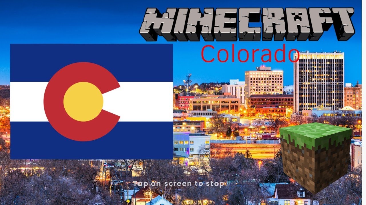 Minecraft: America Colorado state map flag build 23/50 - YouTube