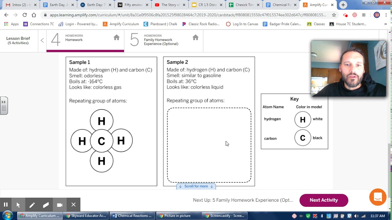 Chemical Reactions: Lesson 1.5 Homework Explanation - YouTube