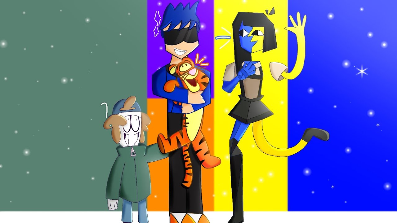 Four different characters but something in common / speedpaint - YouTube