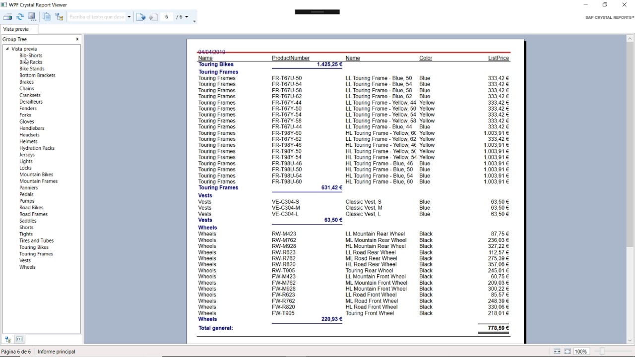 Crystal Reports para Visual Studio - 02. Informe con datos agrupados ...