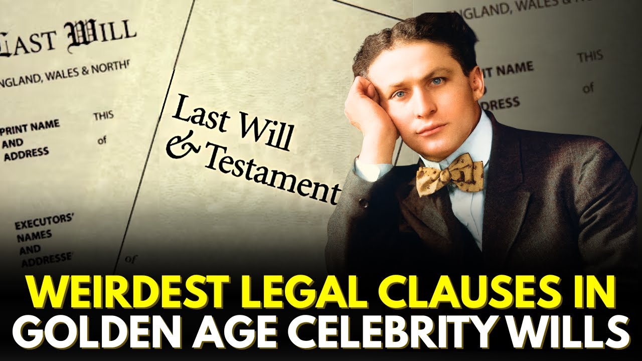 Weirdest LEGAL Clauses in Golden Age Celebrity Wills - YouTube