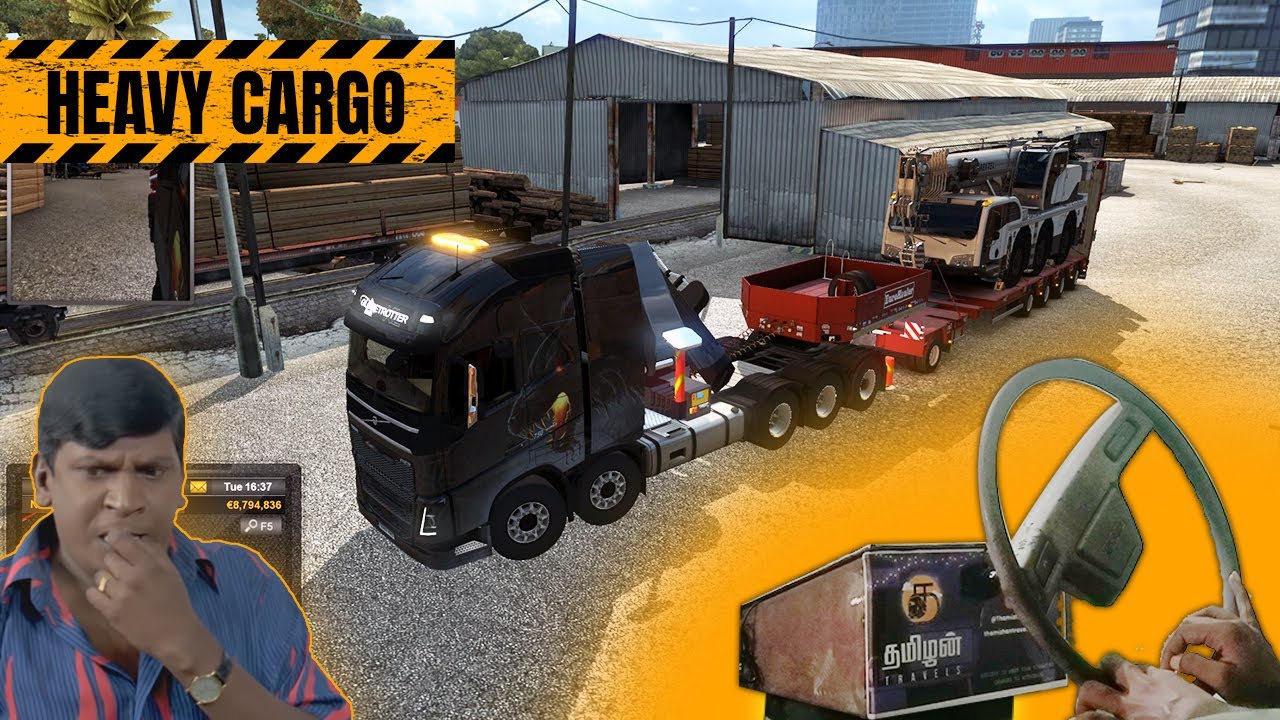Heavy Cargo Drive on Volvo Truck | Euro Truck Simulator 2 | Thamizhan ...
