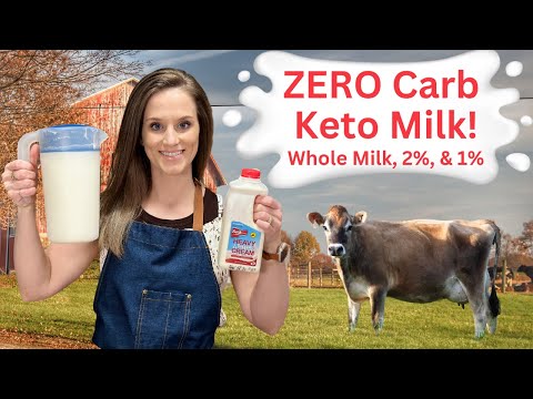 ZERO Carb Keto Milk! 🥛 How to make Keto Whole milk, 2%, & 1% Milk at Home!