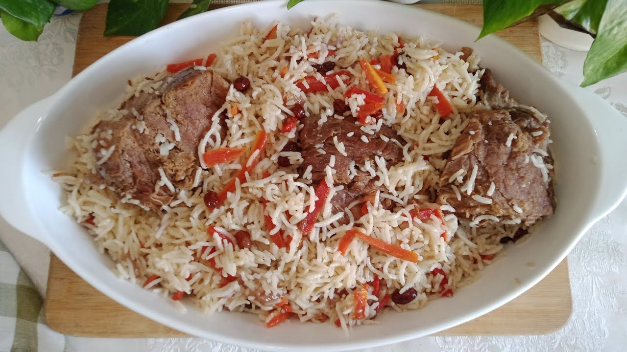 Qabili Pulao Turkmani|قابلی پلو ترکمنی|Afghani Kabuli Pulao Afghan Rice ...