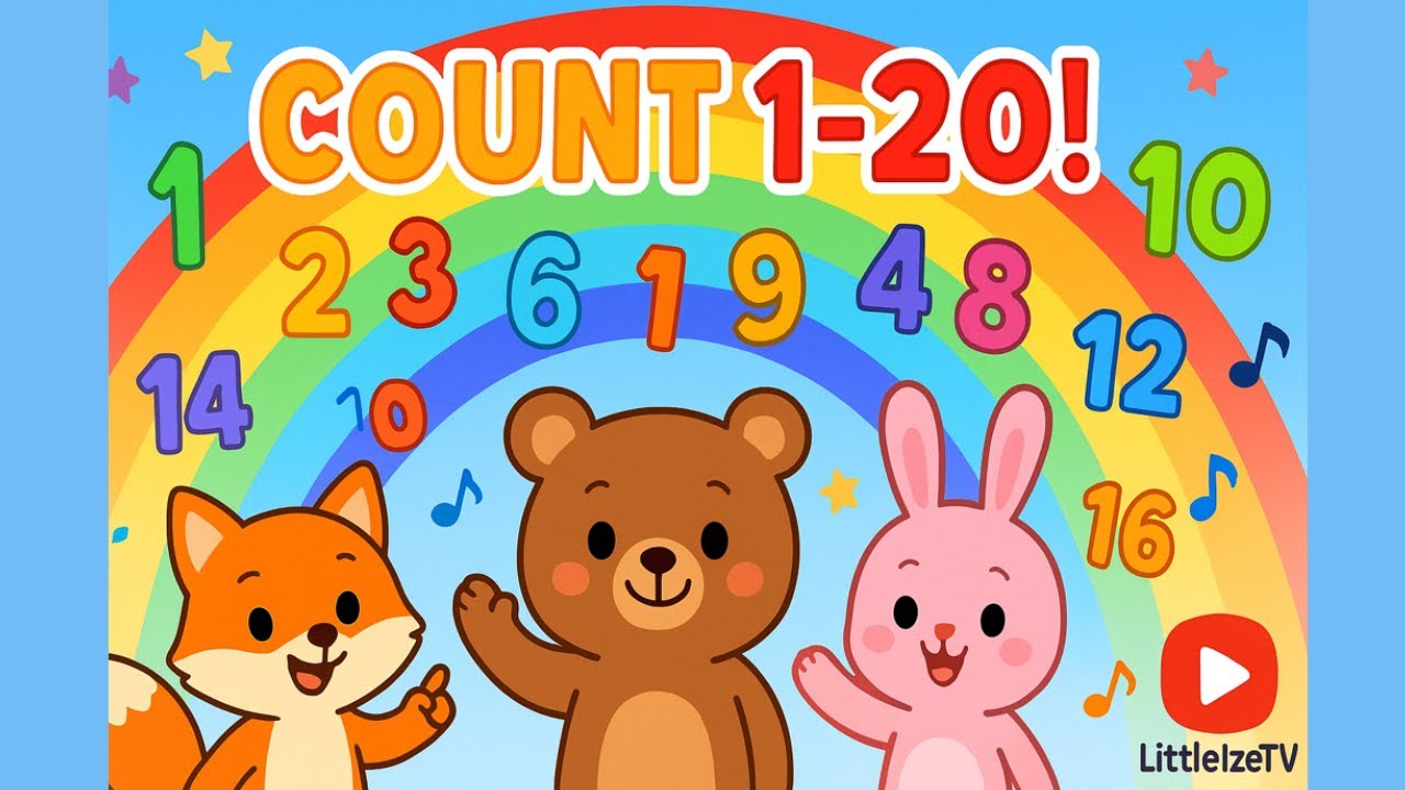 “LEARN TO COUNT 1-20 " | FUN LEARNING SONG🎶FOR KIDS | COUNTING NUMBERS ...