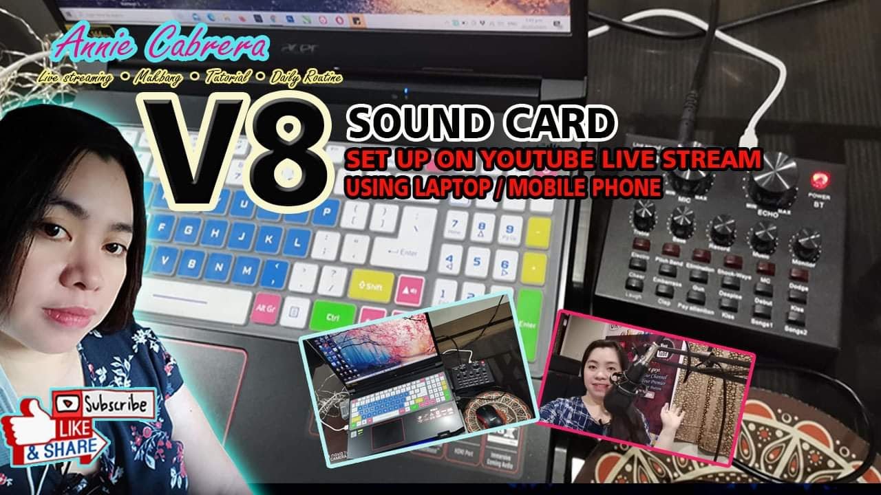 HOW TO SET UP V8 (AUDIO) ON YOUTUBE LIVESTREAM | quick and easy step ...