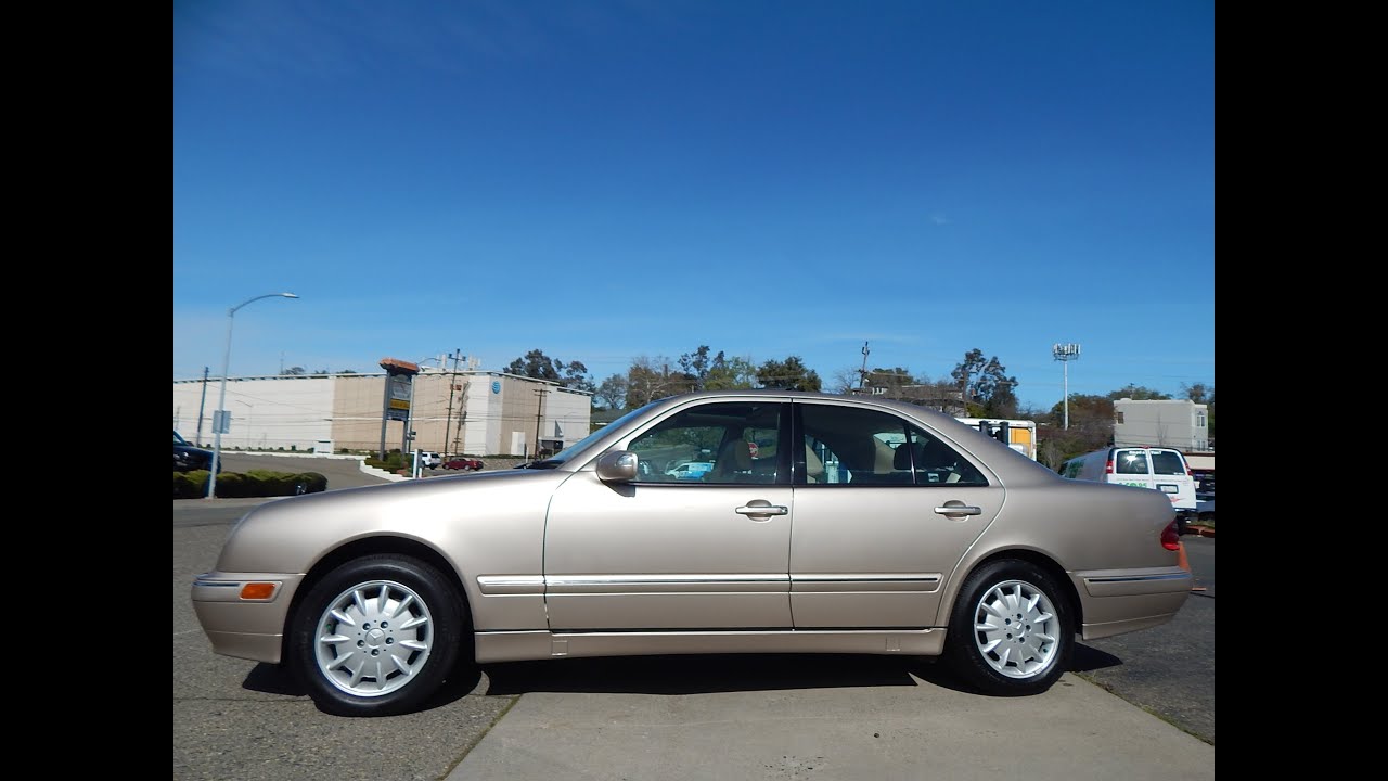 2001 Mercedes Benz W210 E320 sedan in depth walk around video review ...