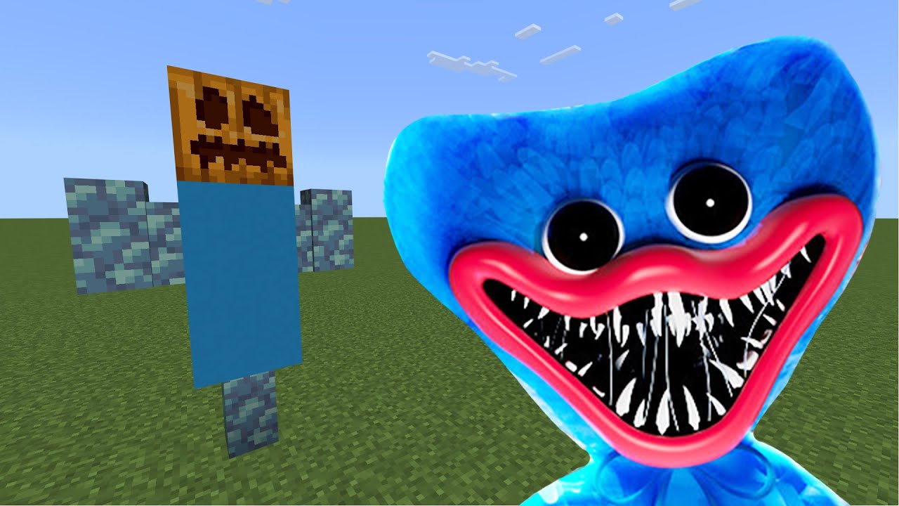 Nightmare Huggy Wuggy Addon in Minecraft PE - YouTube