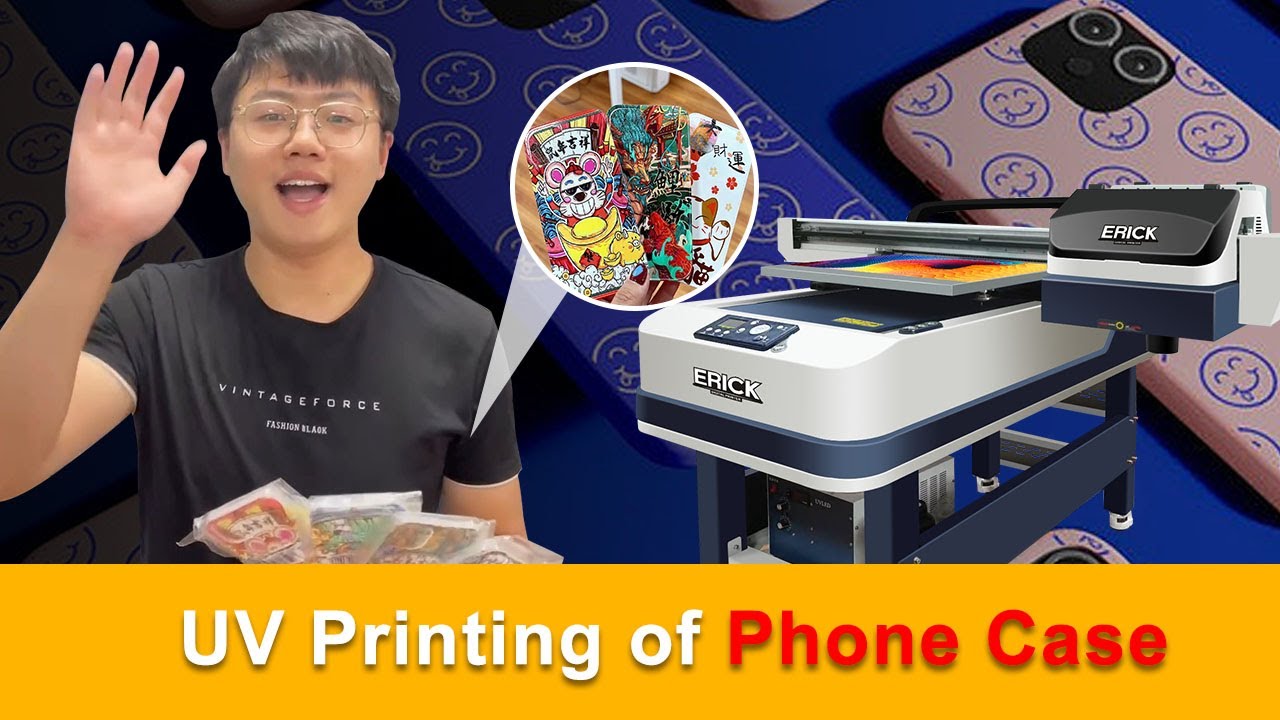 UV Printing Of Phone Cases - YouTube