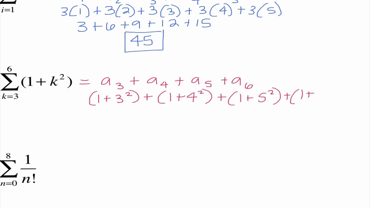 PC L#44 8.1 Sequences, Summation, and Factorials - YouTube