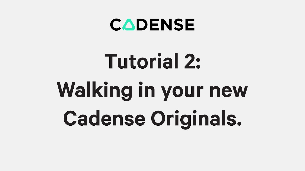 Cadense Tutorial 2 – Walking in your Cadense Adaptive Shoes - YouTube