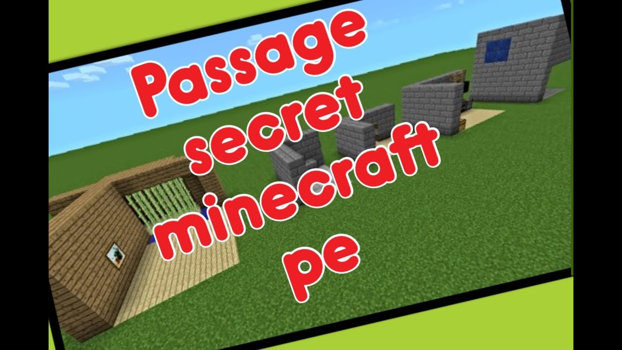 TUTO: Passage secret minecraft pe #1 - YouTube