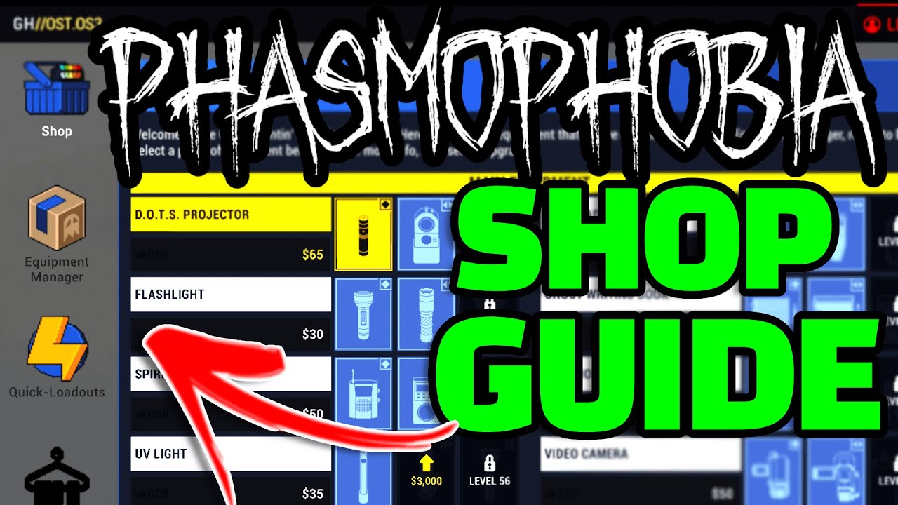 Is The NEW Shop Better? | Phasmophobia Item Shop and Loadout Guide - YouTube