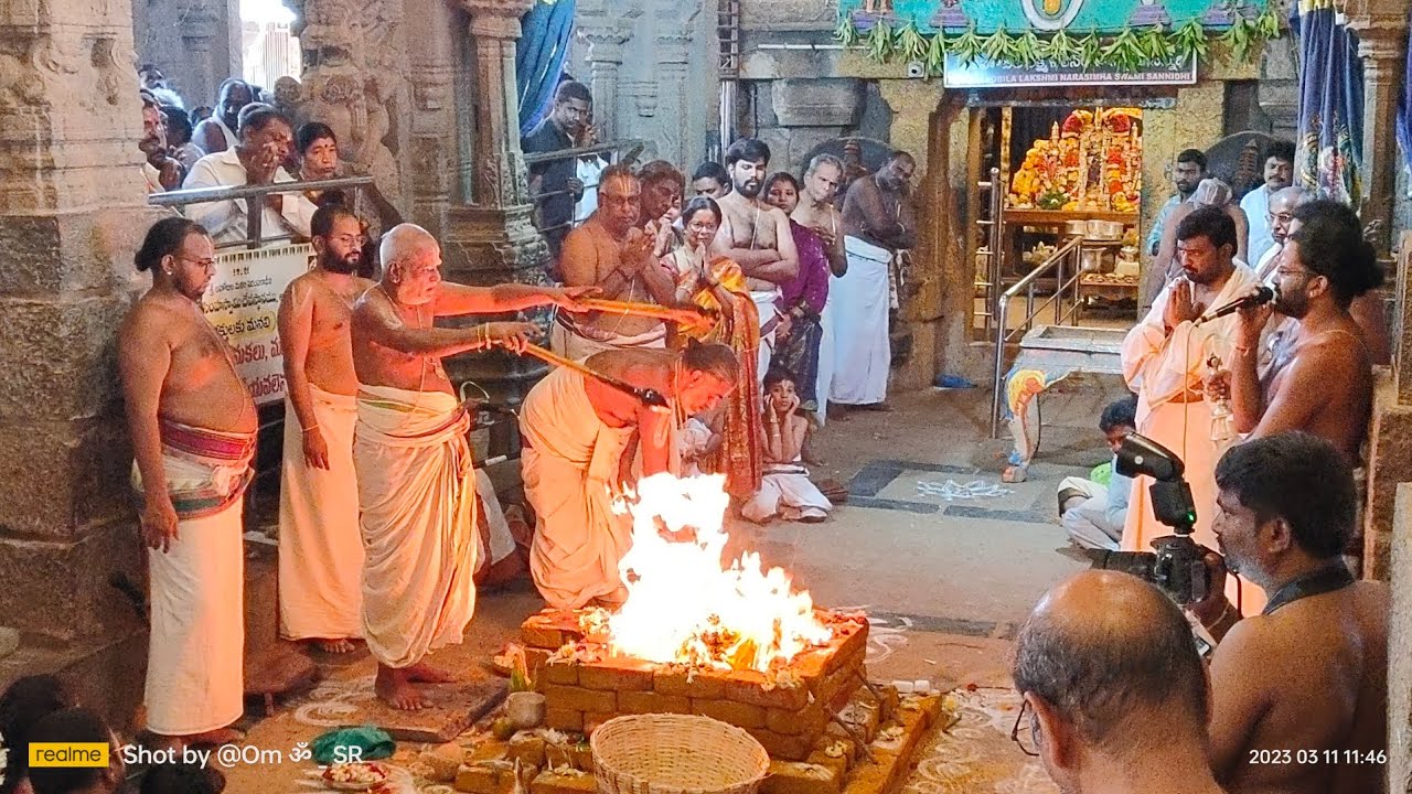 Shri Lakshmi Narasimha Swamy lower Ahobilam on Swathi Nakshatram ...