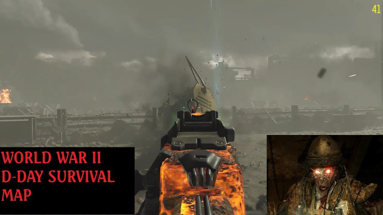 D DAY ZOMBIES CHALLENGE FLAWLESS COMPLETION! BLACK OPS 3 CUSTOM ZOMBIES ...