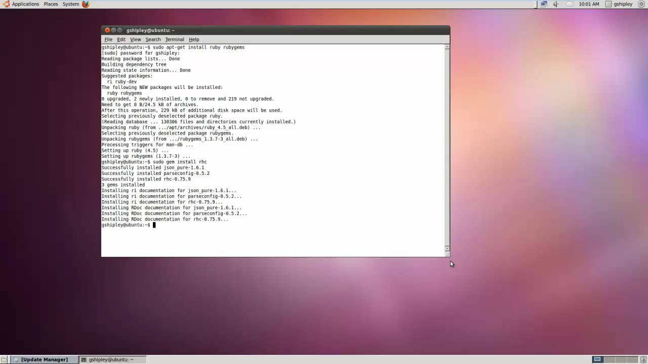 HiRes OpenShift Ubuntu 11.04 client tools installation - YouTube