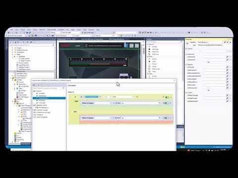 PLC Basic 1:TWINCAT 3 Beckhoff HMI linear gauge changing value using button - YouTube