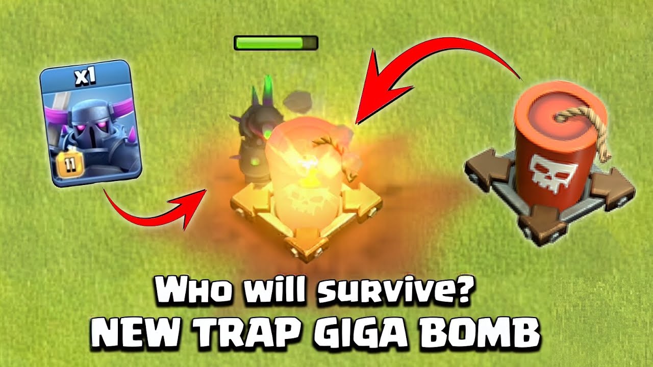 Clash of Clans New GIGA BOMB Challenge: Can It Beat Max Troops? - YouTube