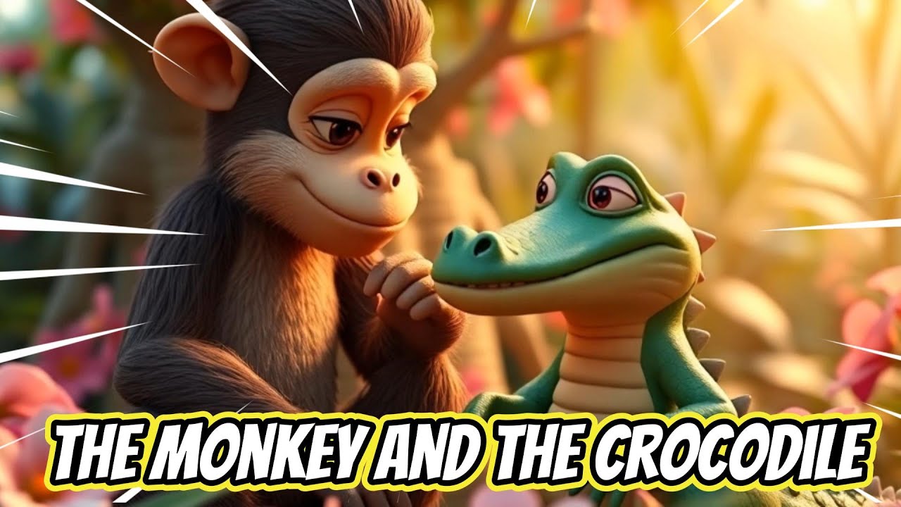 The Monkey and the Crocodile | A Story with Moral Lesson | Bedtime ...