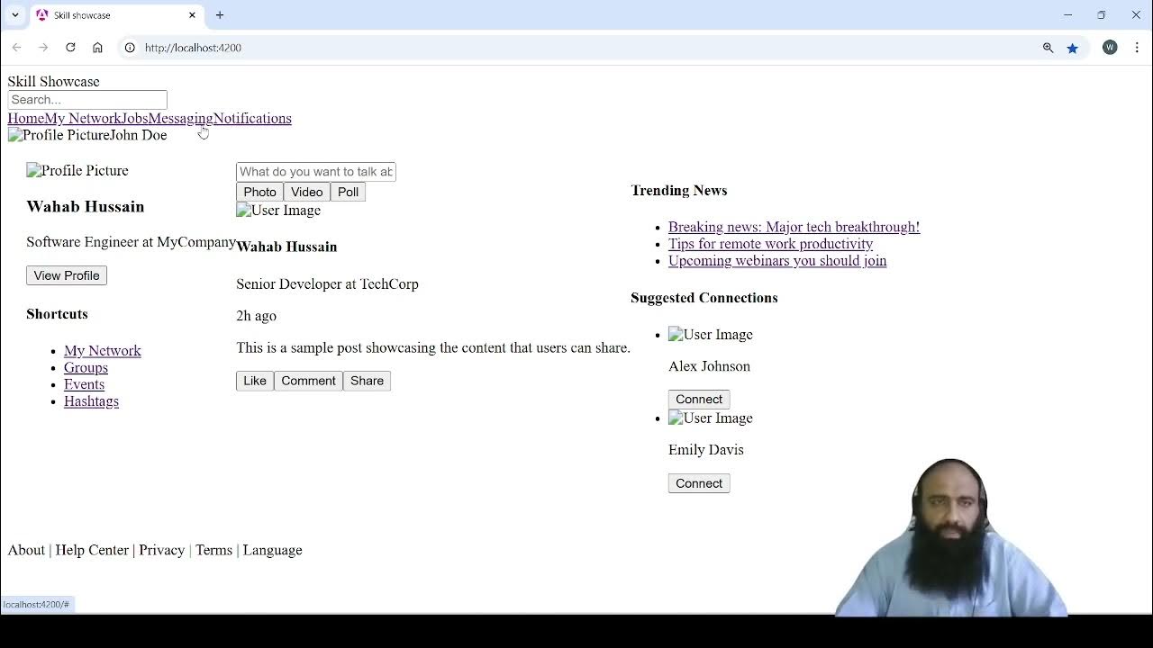 Creating Angular App ( LinkedIn Clone ) Step by Step Guide Part 3 - YouTube