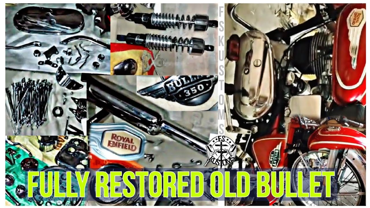 1980's old bullet restoration royal Enfield bullet - YouTube