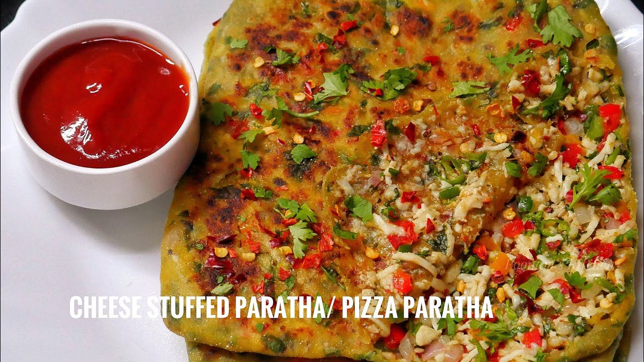 Cheese Paratha Recipe | Cheese Stuffed Paratha | Indian Vegetarian ...