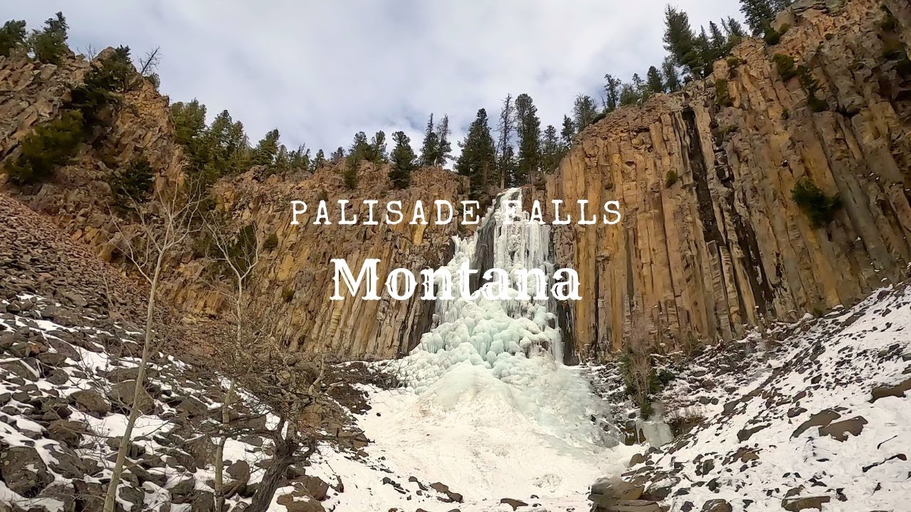 Hiking To A Frozen Waterfall In Montana - YouTube