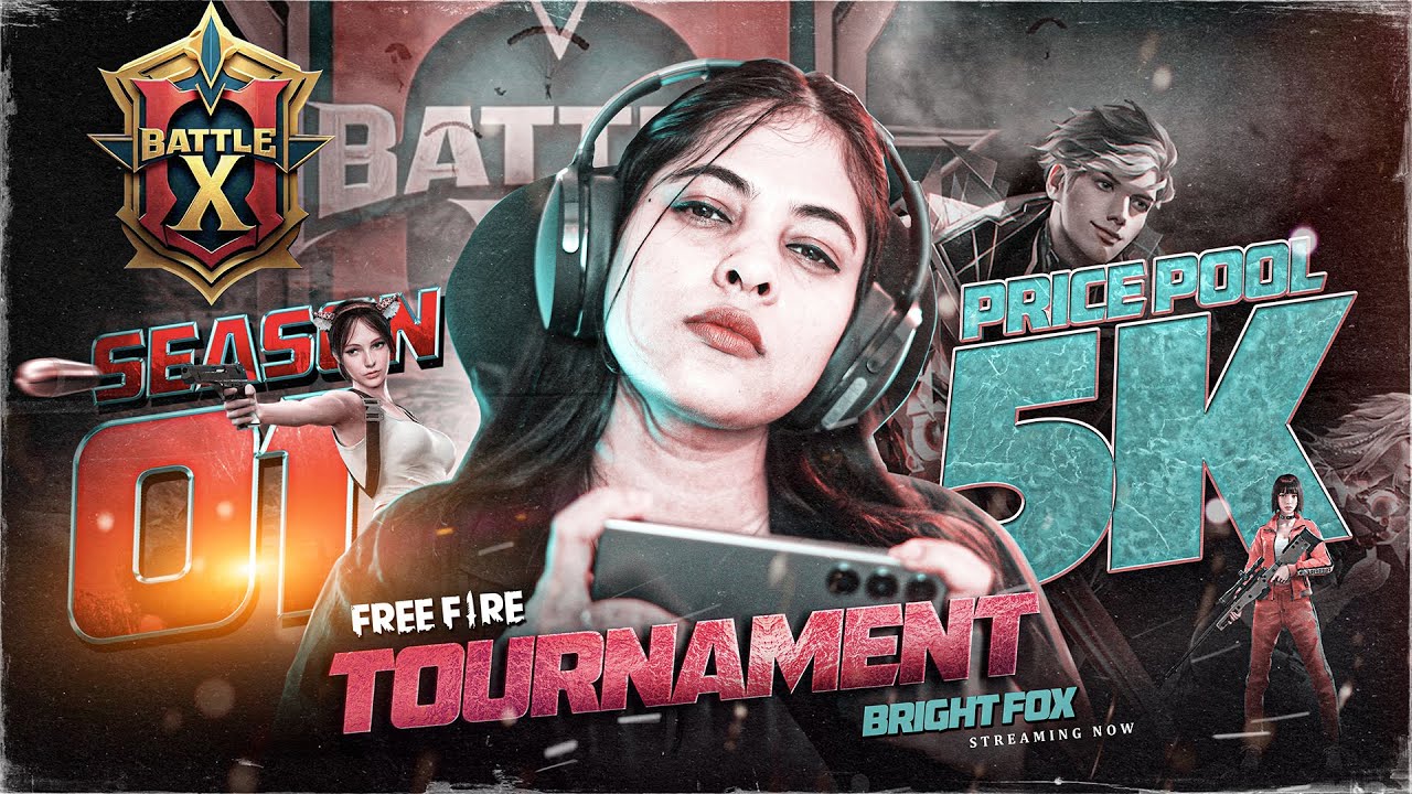 Free Fire Tournament GRAND FINALE | Battle X - Season 1 | 5K Prize Pool ...
