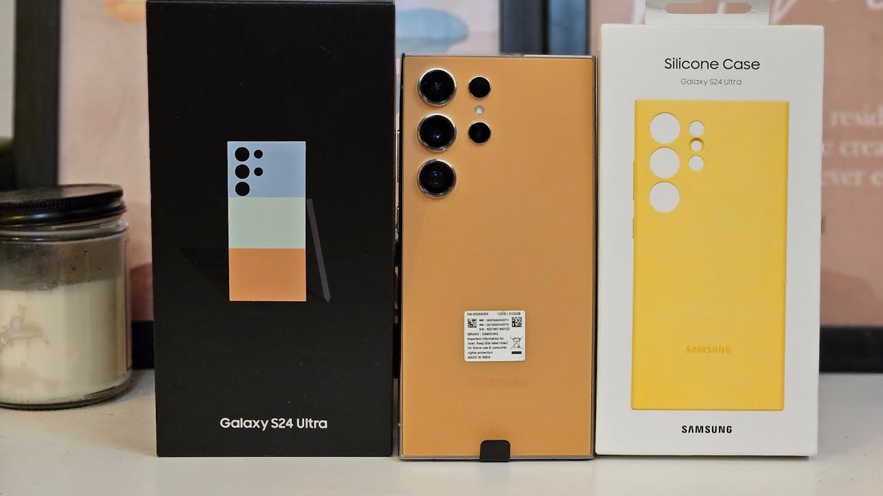 ORANGE SAMSUNG S24 ULTRA EXCLUSIVE COLOR UNBOXING FIRST LOOK INDIAN ...