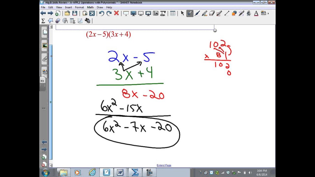 A-APR.1 - Operations with Polynomials - YouTube