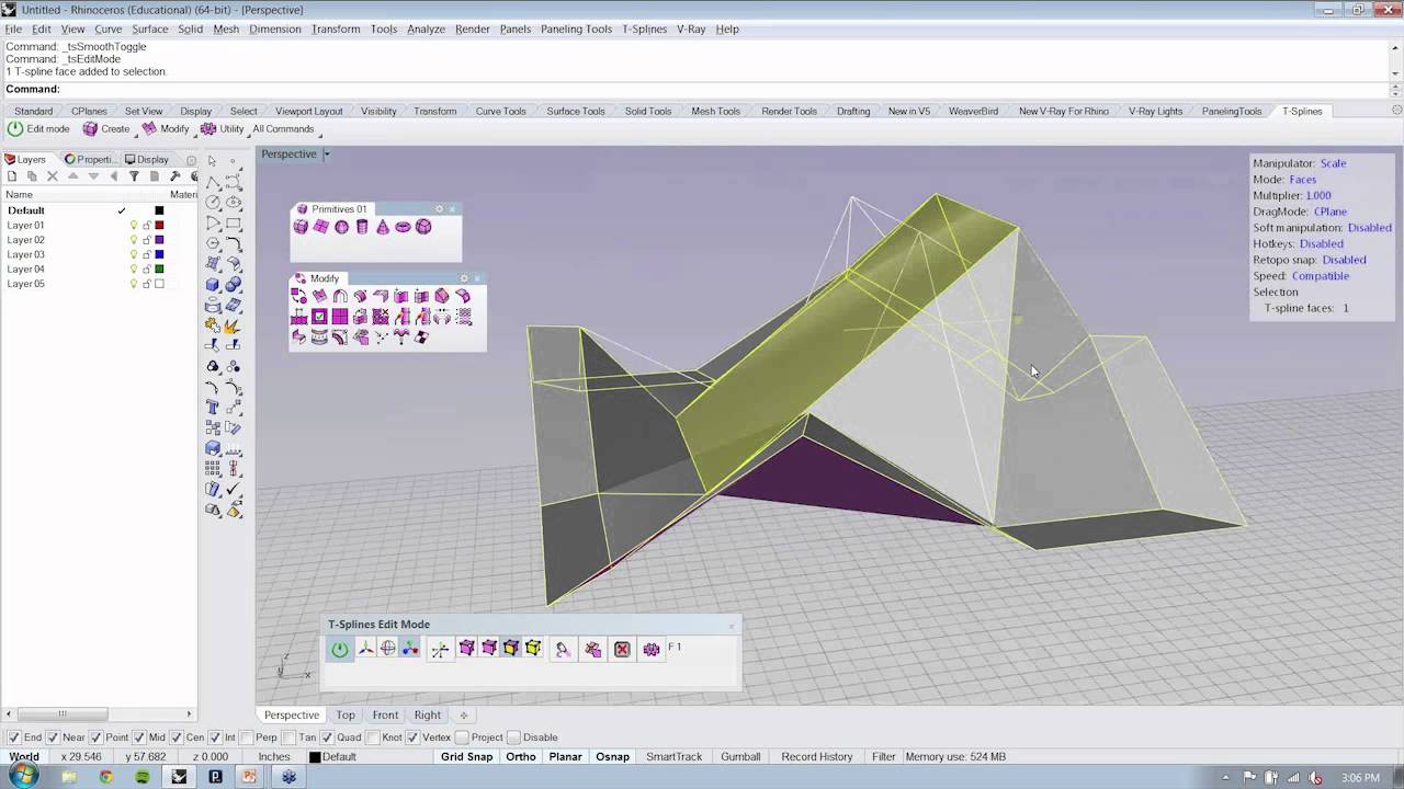 Organic Modeling 05 | Creating T Splines from Planes Cont'd - YouTube