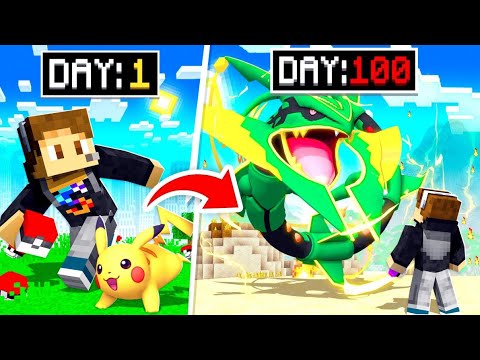 I SPENT 100 DAYS IN MINECRAFT PIXELMON! (FULL MOVIE) - YouTube