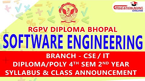RGPV Diploma Software Engineering CSE / IT4th Sem 2nd Year - YouTube