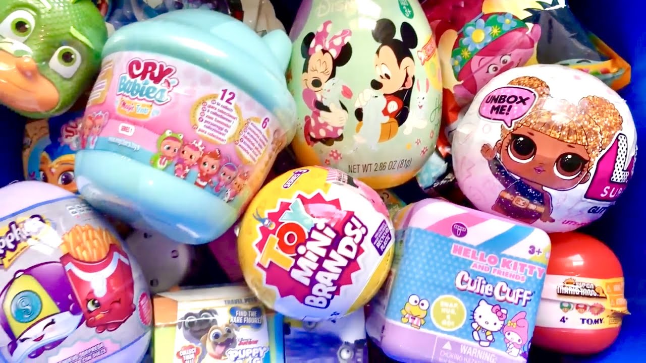 Unboxing NEW Blind Bags! HUGE Unboxing NO Talking Video - YouTube
