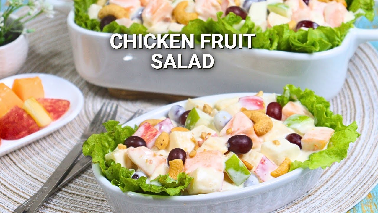 Chicken Fruit Salad Recipe Watermelon Chicken Salad For One Nourish