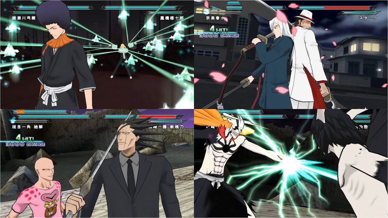 Bleach Heat the Souls 7 [PSP] All Super Moves - YouTube