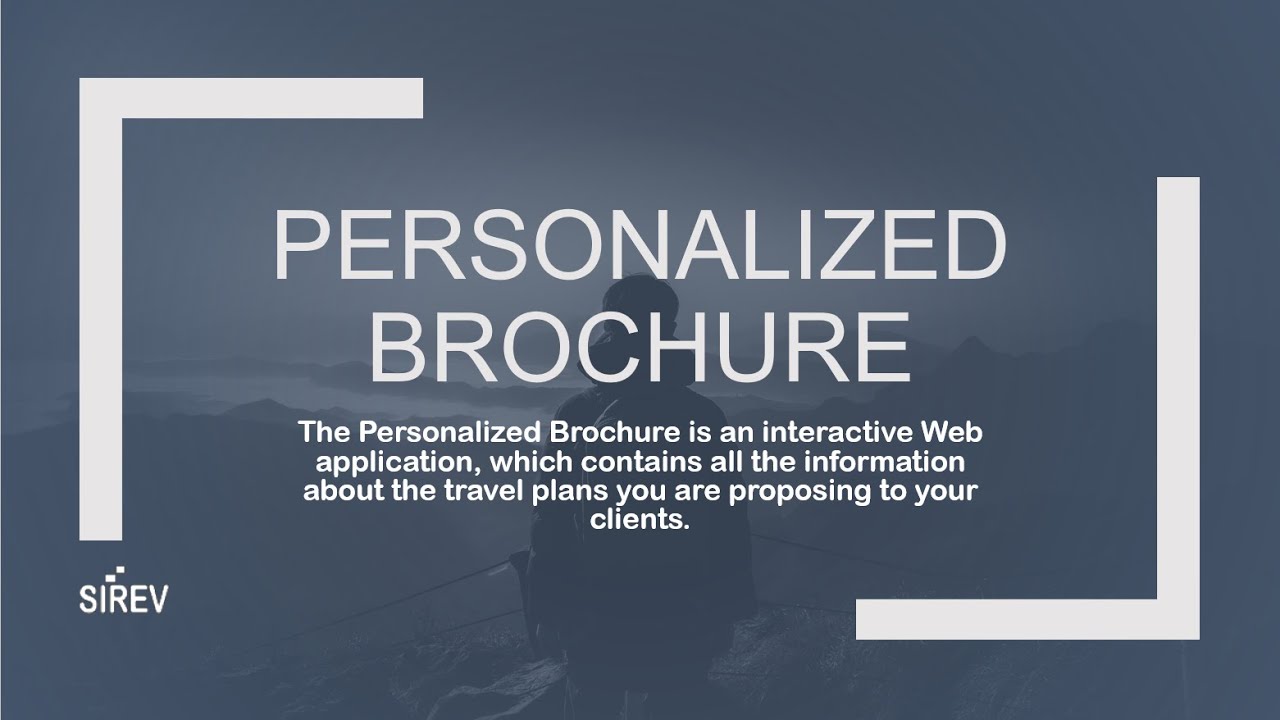SIREV- PERSONALIZED BROCHURE - YouTube