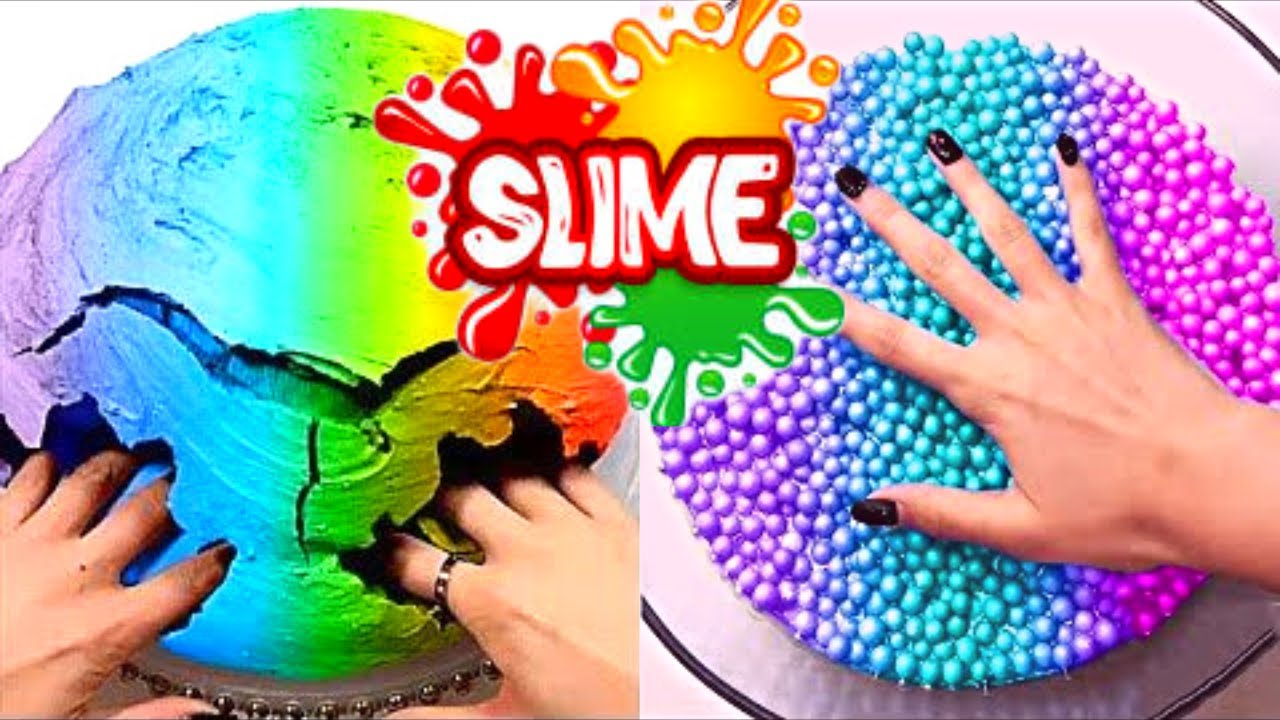 Slimes videos,satisfying video slime asmr crunchy|relaxing,slime ki ...
