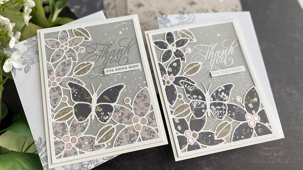 Elegant Patterned Paper Inlay - YouTube