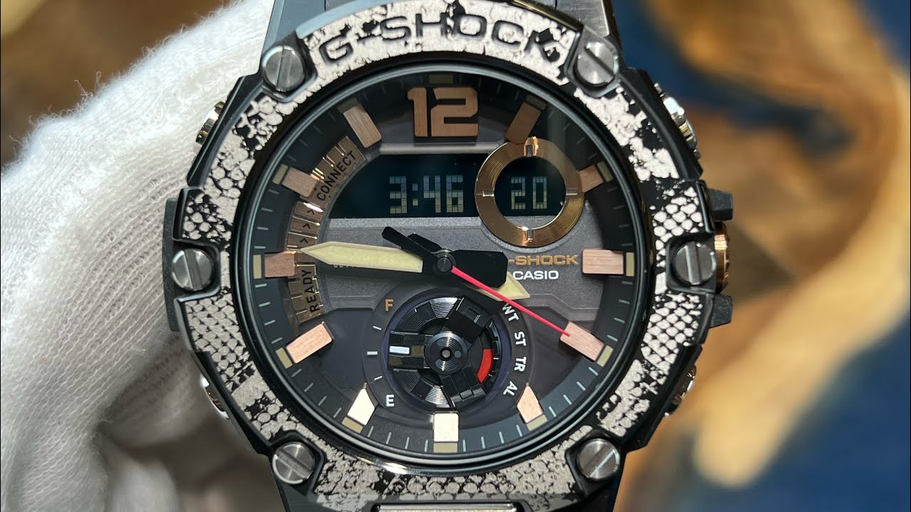 Casio G-Shock GST-B300WLP-1A hàng trưng bày thanh lý - YouTube