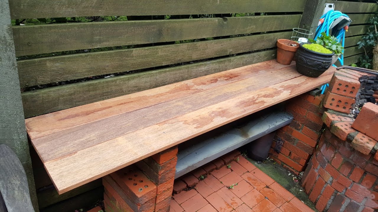 DIY BBQ Bench Restoration With Minimal Tools - YouTube