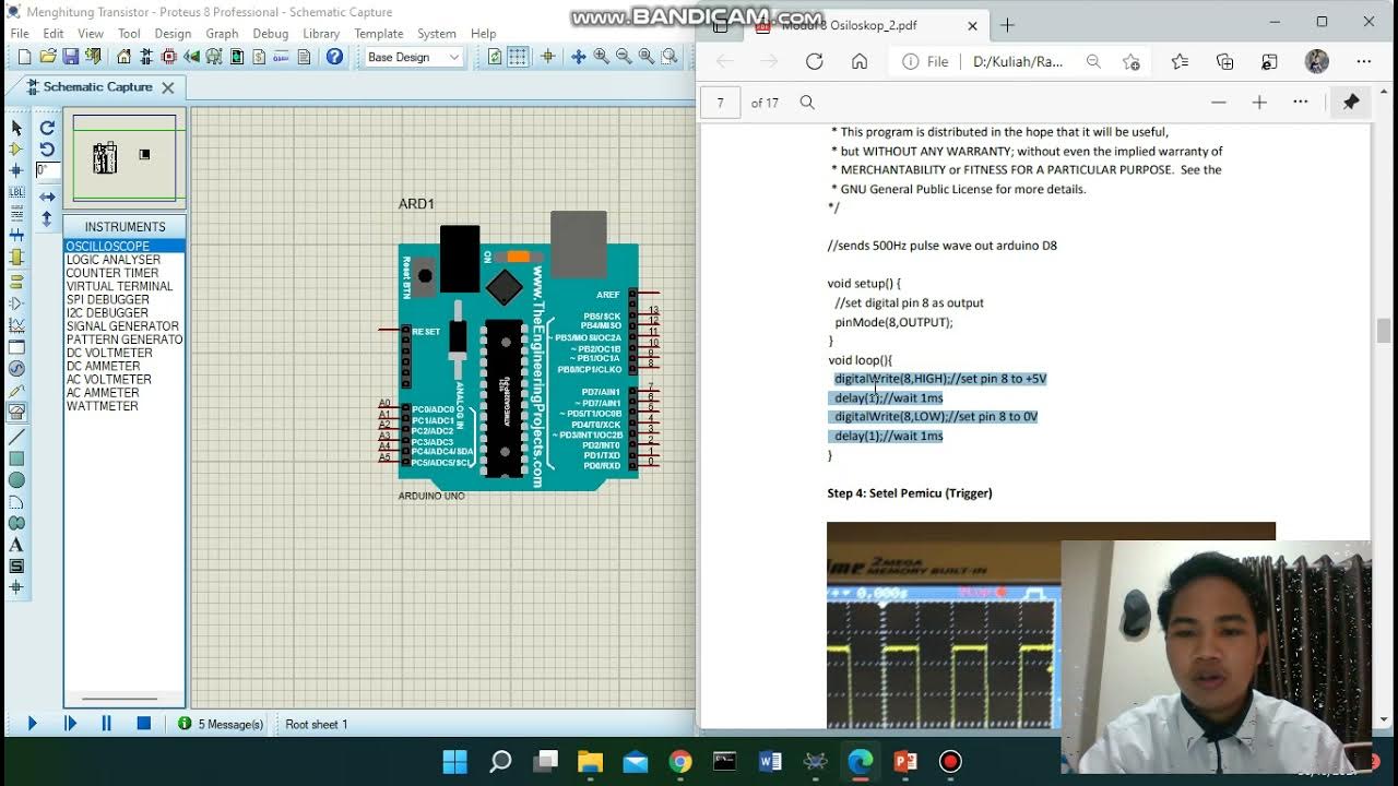 Penjelasan Tentang Osiloskop Dan Cara Menggunakan Arduino Pada PROTEUS ...