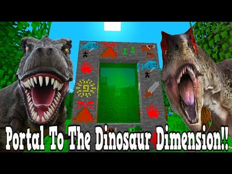 Minecraft How To Make A Portal To The Dinosaur Dimension - Dinosaur ...