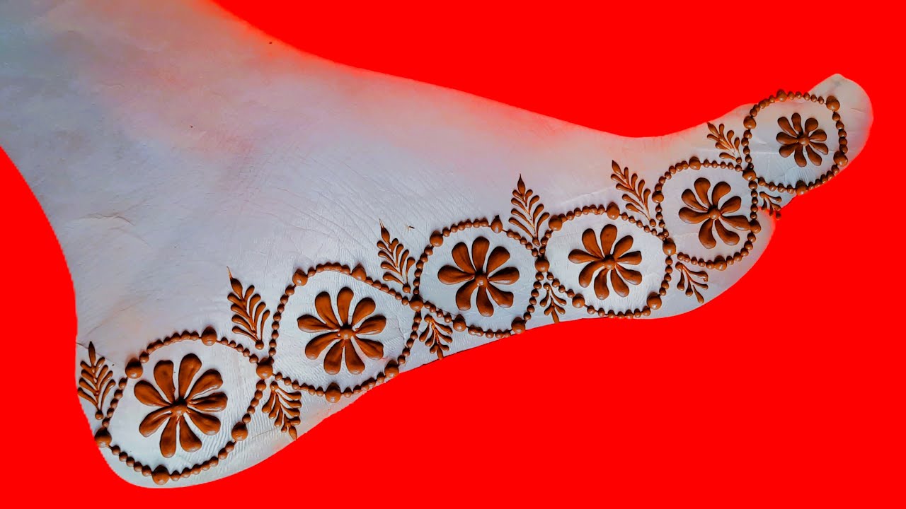 Pairon Ki Mehandi Ka Design | Pair Ki Mehandi Ki Design | Pero Ki ...