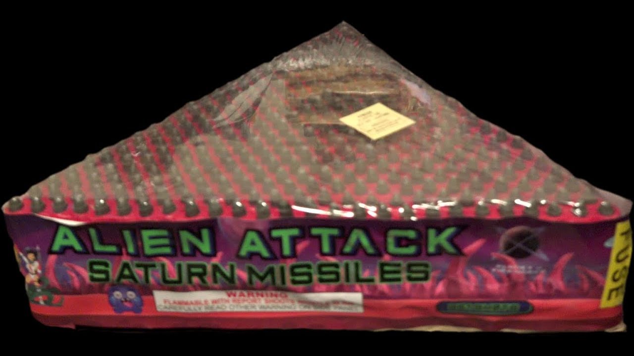 351 SHOT SATURN MISSILE BATTERY - PLANET X FIREWORKS - YouTube