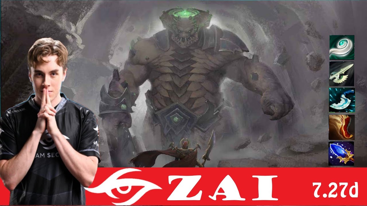 [DOTA 2] Team SECRET.zai the UNDERLORD [OFFLANE] [7.27D] - YouTube