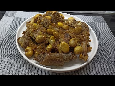 Şabalıdlı qaz əti qovurması #food #ləzizyeməklər #recipe #reseptlər #cooking @qenirenin-metbexi76