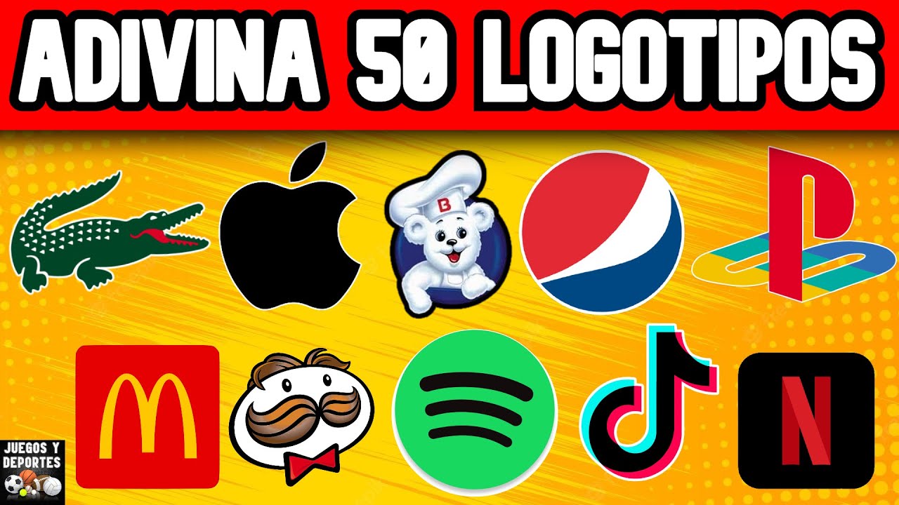 ADIVINA EL LOGOTIPO 🍏🤔🧠 | 50 Marcas Famosas en el Mundo | Trivia ...